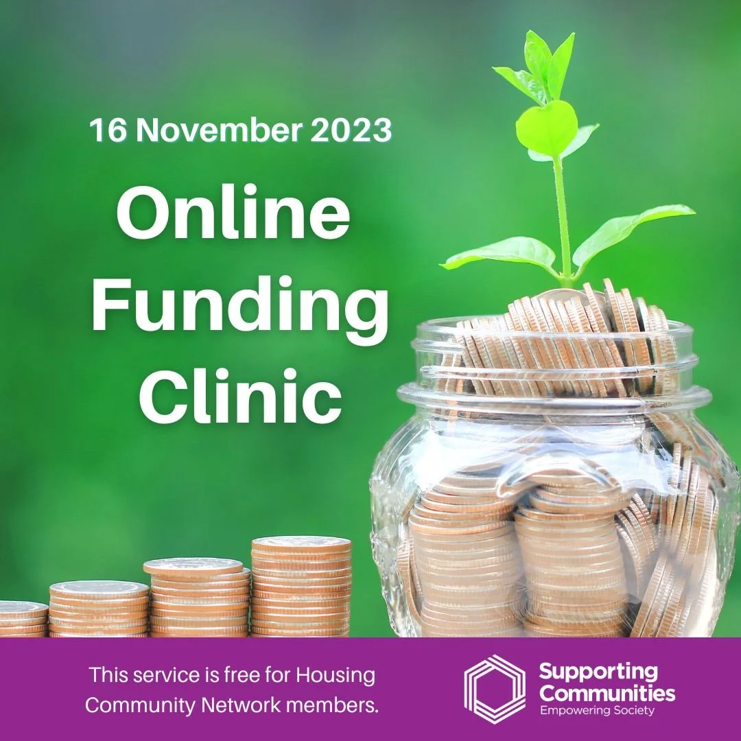 Funding Clinic Sessions — Supporting Communities