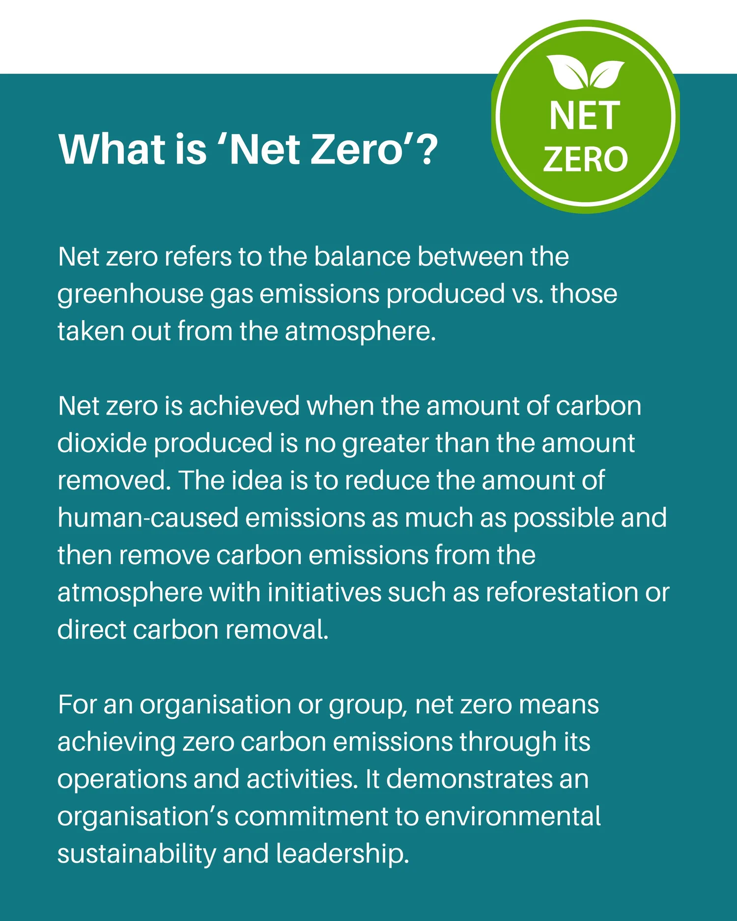 We're On the Path to Net Zero! — Supporting Communities
