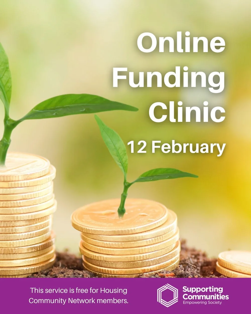 February Funding Clinic Sessions (Online) — Supporting Communities