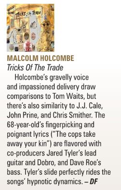 Reviews — Malcolm Holcombe
