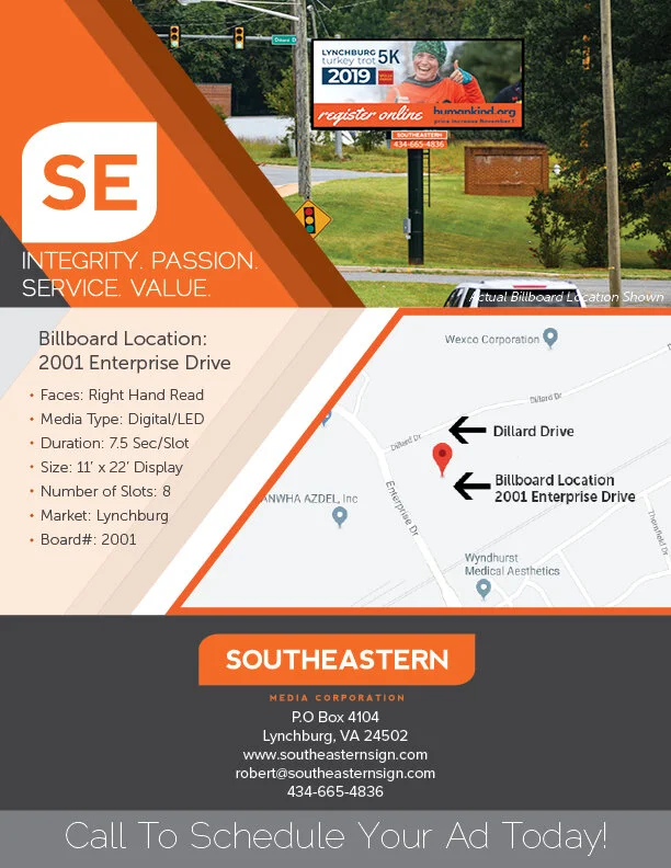 Locations — SouthEastern Sign Company - Call Today For Billboard ...