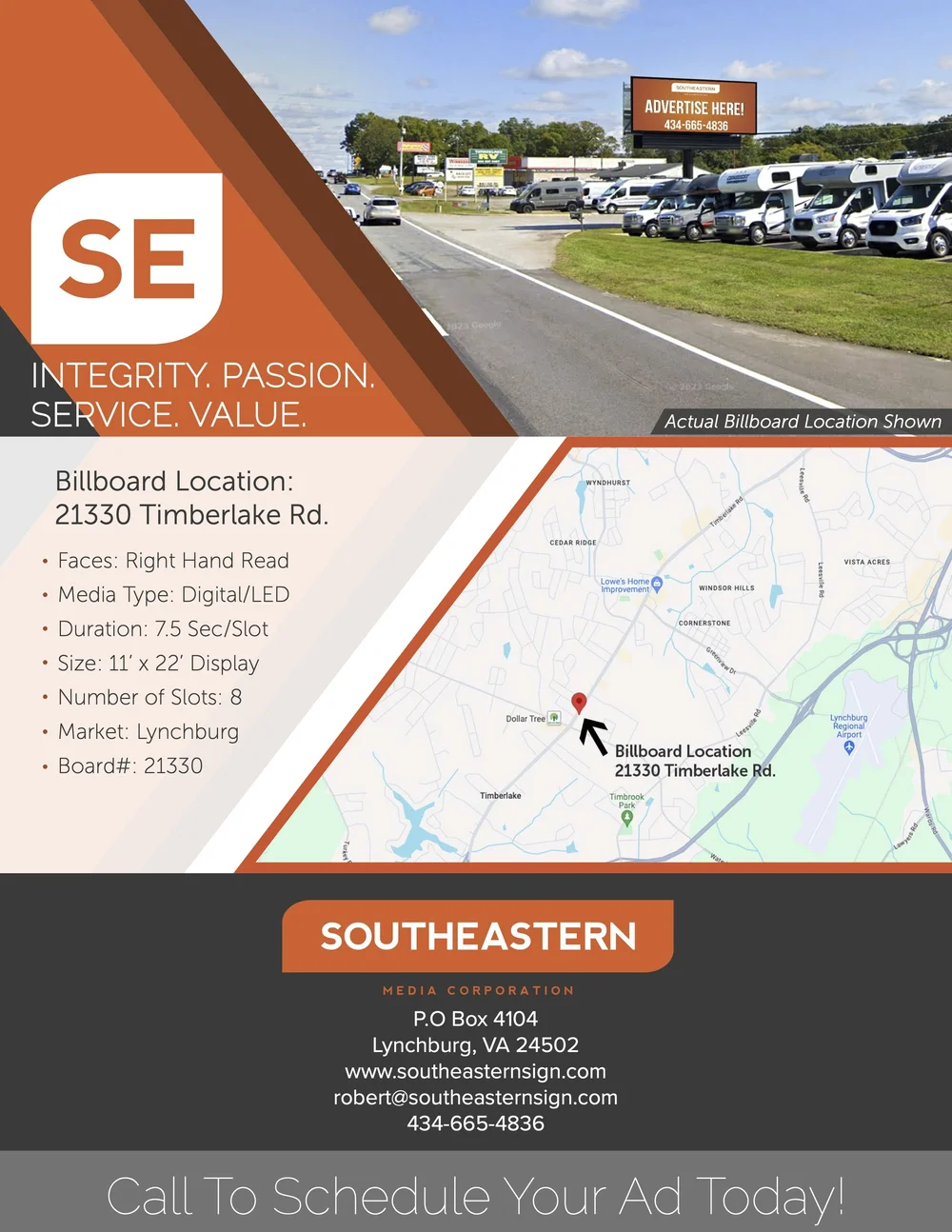 Locations — SouthEastern Sign Company - Call Today For Billboard ...