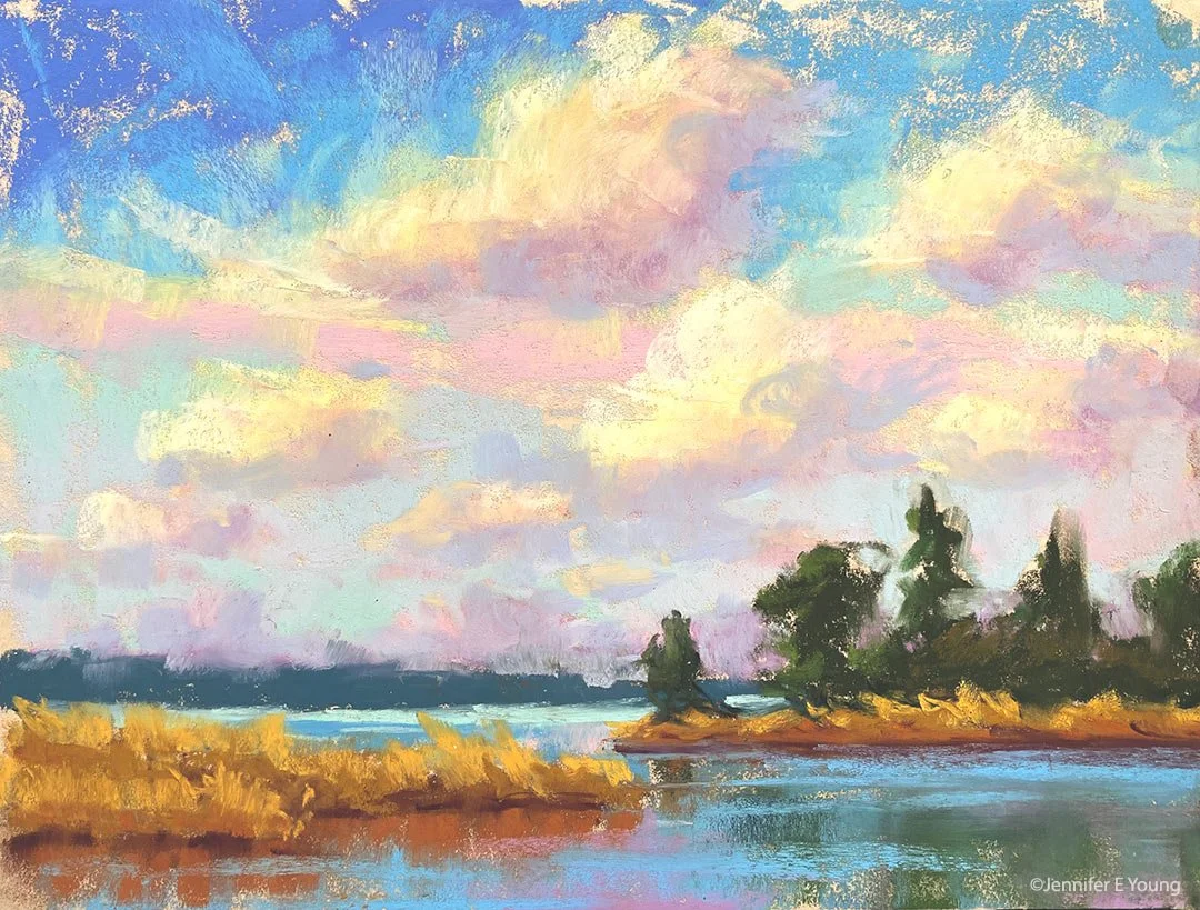 Oil Pastels Art Landscape