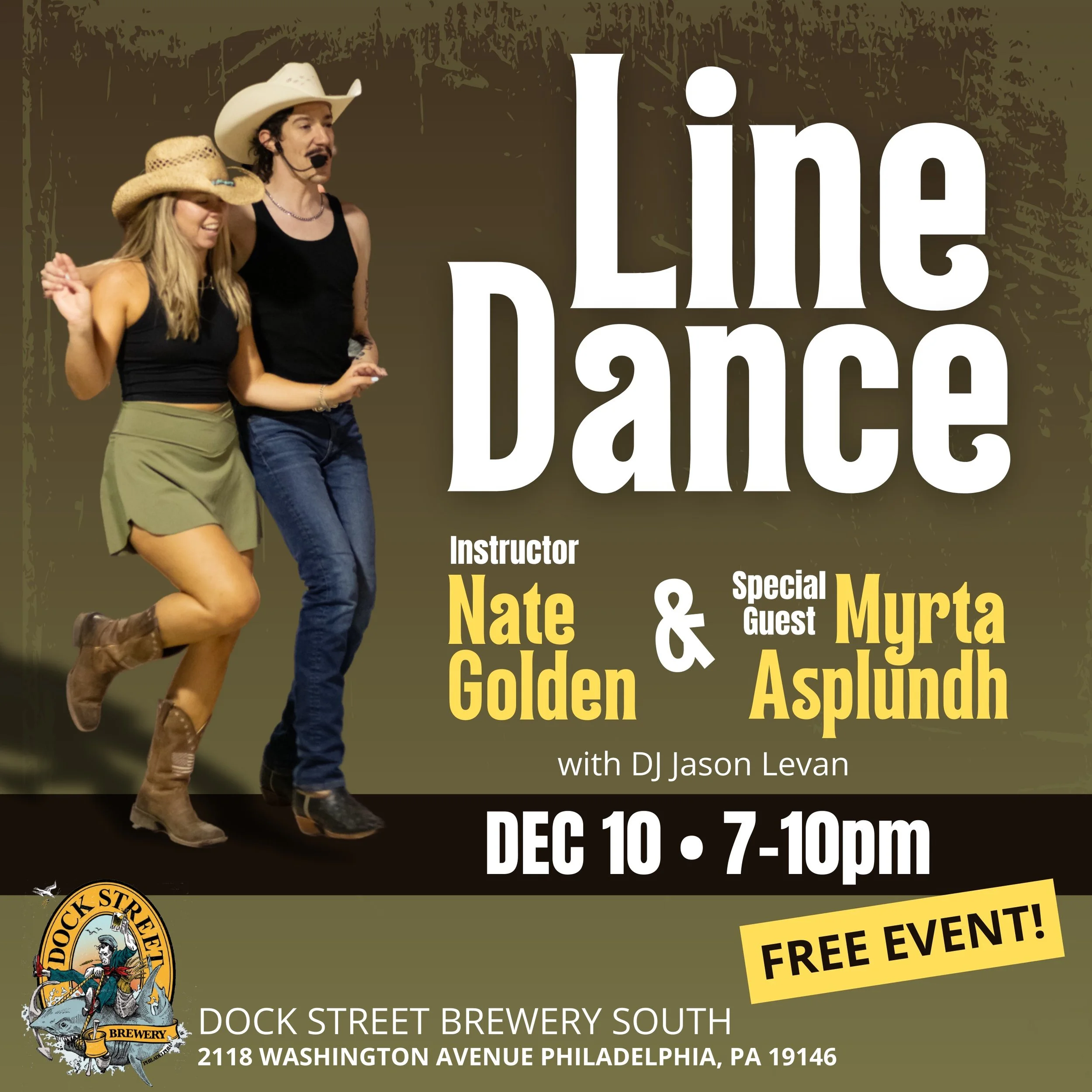 Line Dancing with Nate Golden - SPECIAL TUESDAY DATE — Dock Street Brewery