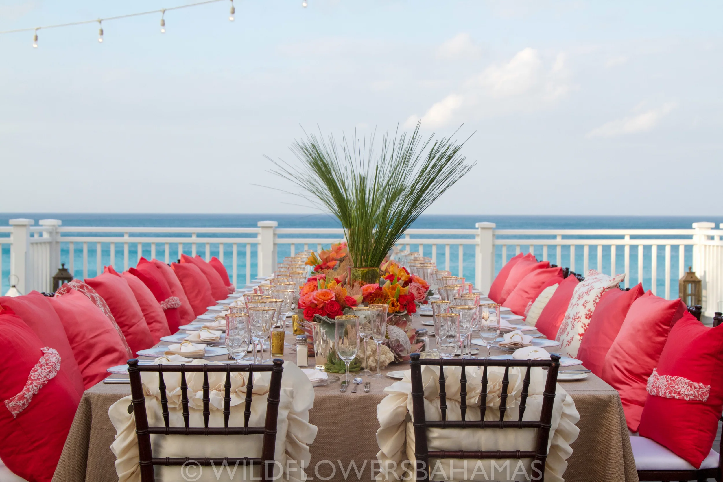 Beach Deck Reception — WILDFLOWERS EVENTS