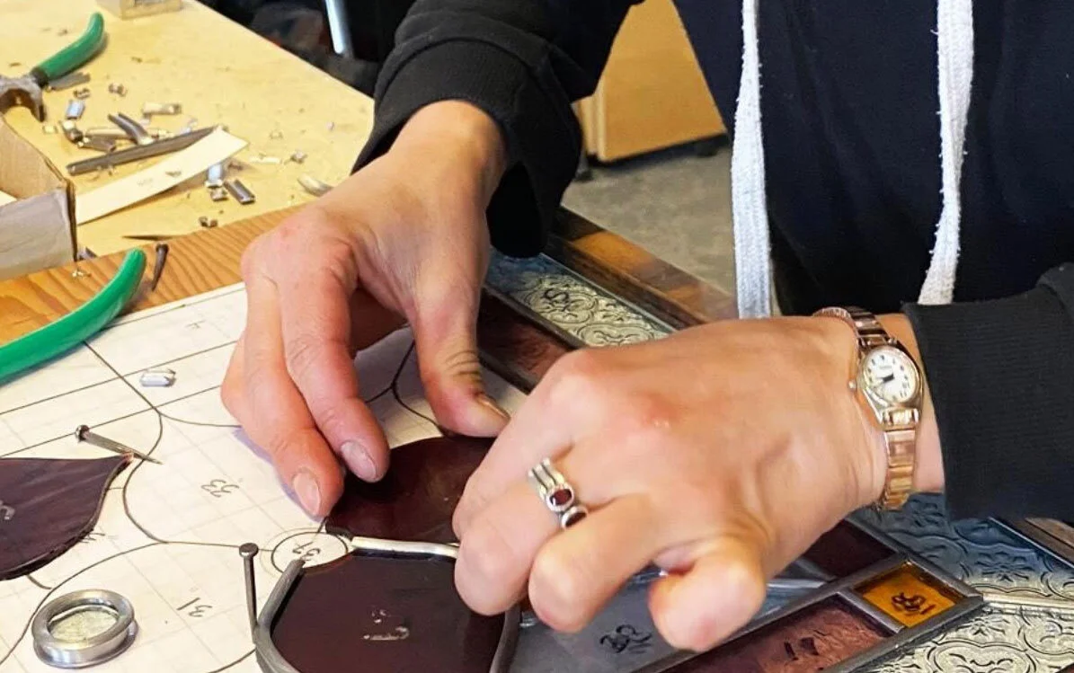 Glass Lead Came And Copper Foil Work