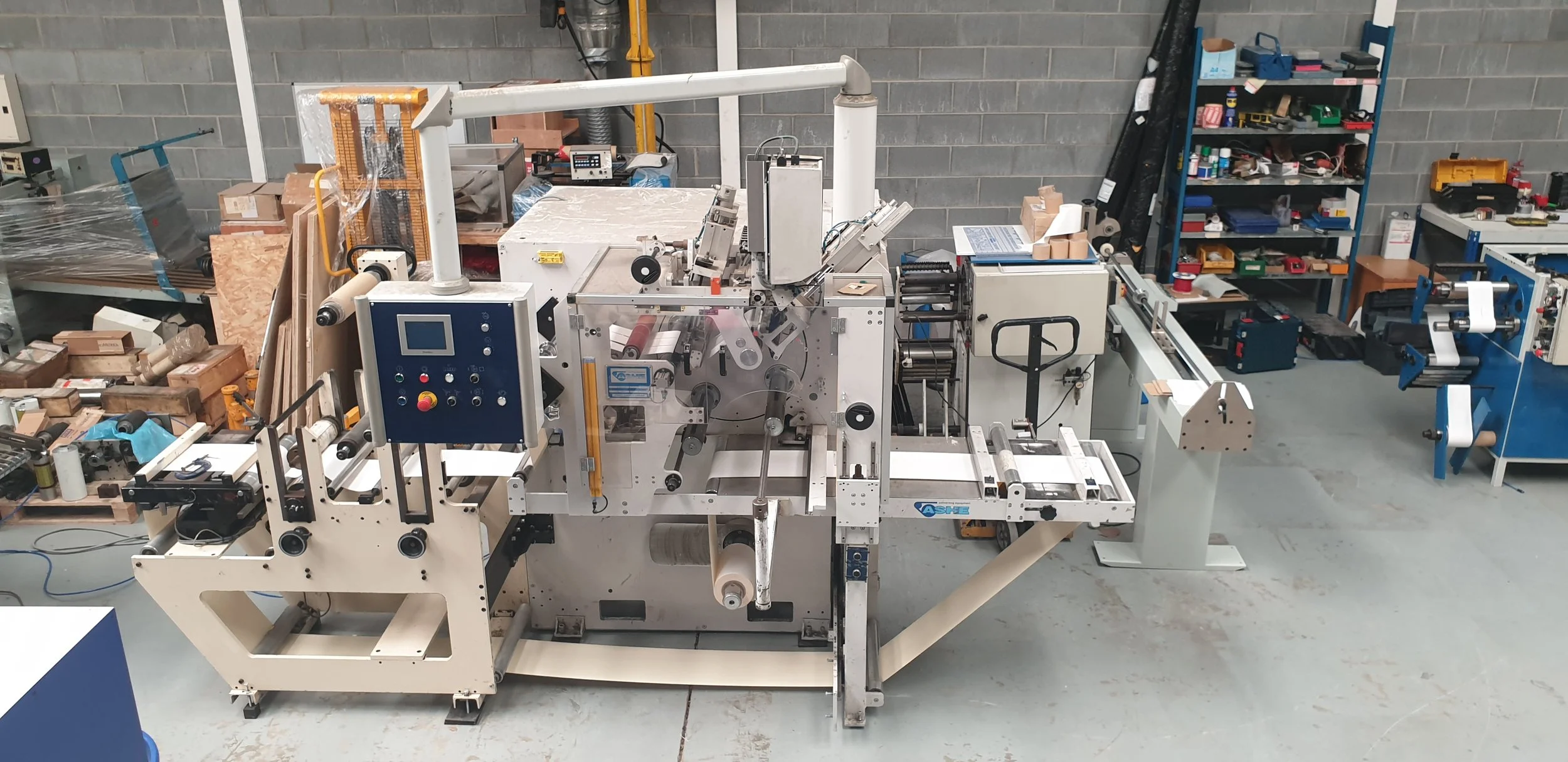 ASHE Opal 410 with Slitting and Die Cutting — Berkeley Machinery ...