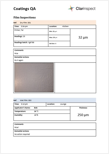 Passive Fire Protection build and install logging — Clarinspect ...