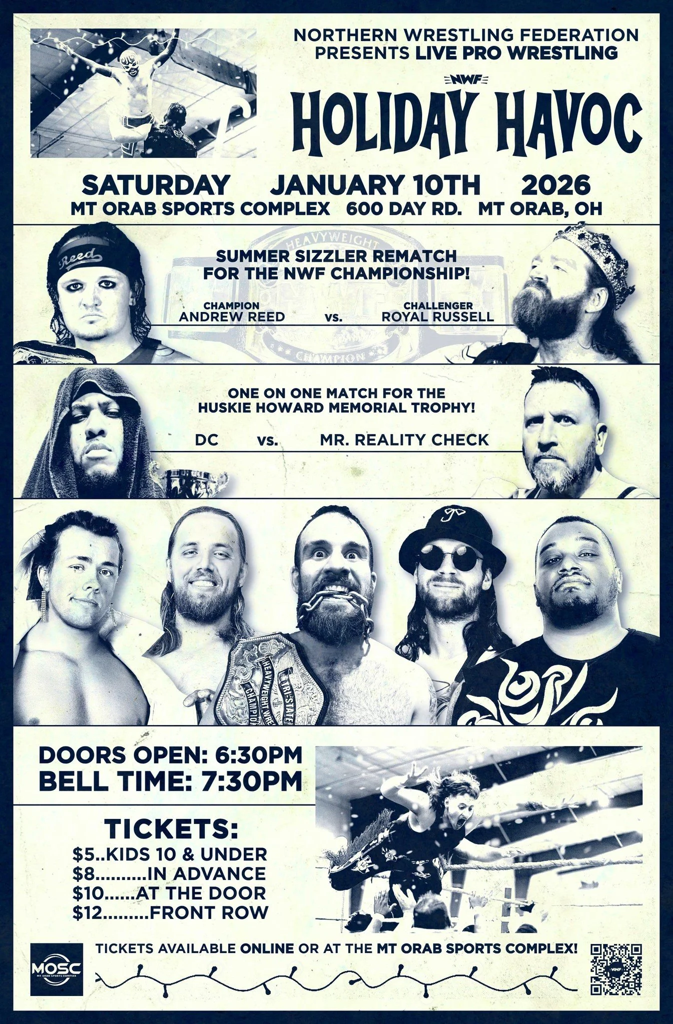NWF presents Holiday Havoc on January 10th in Mt. Orab, O — NWF