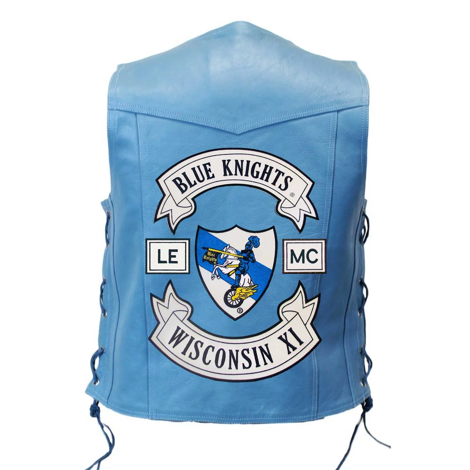 Reflective LE MC Patches — Blue Knights WI XI
