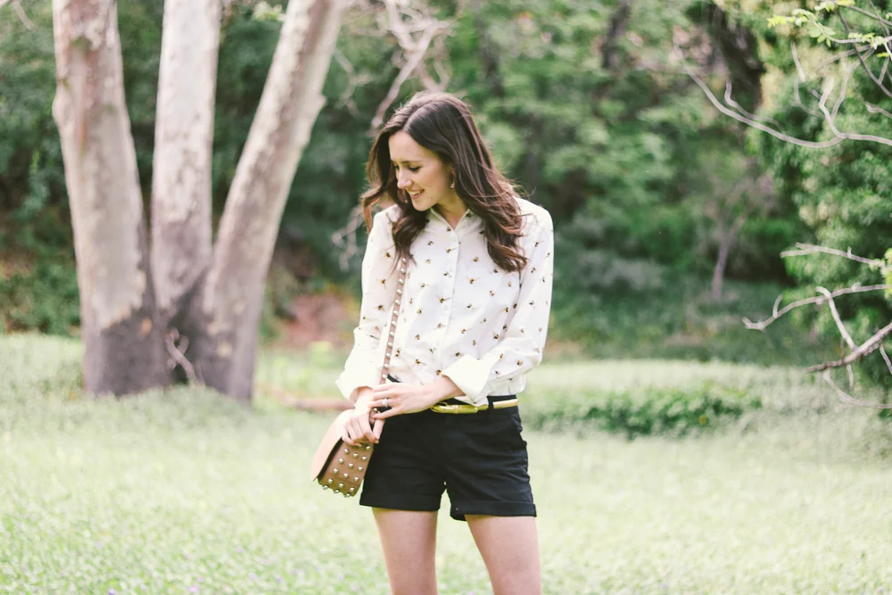 Bumble Bee Button Up — Blushful Belle