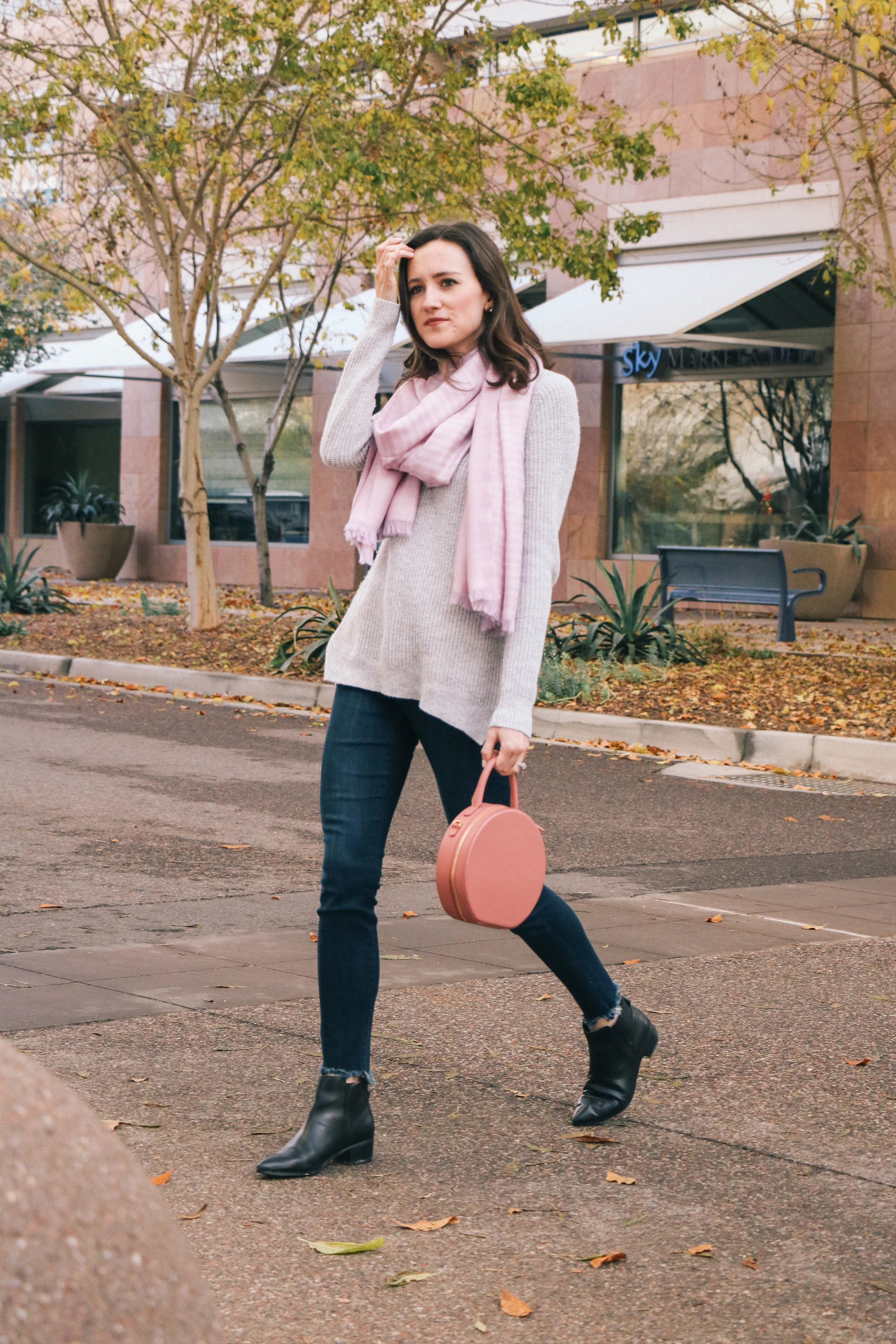 Striped Lilac Scarf — Blushful Belle