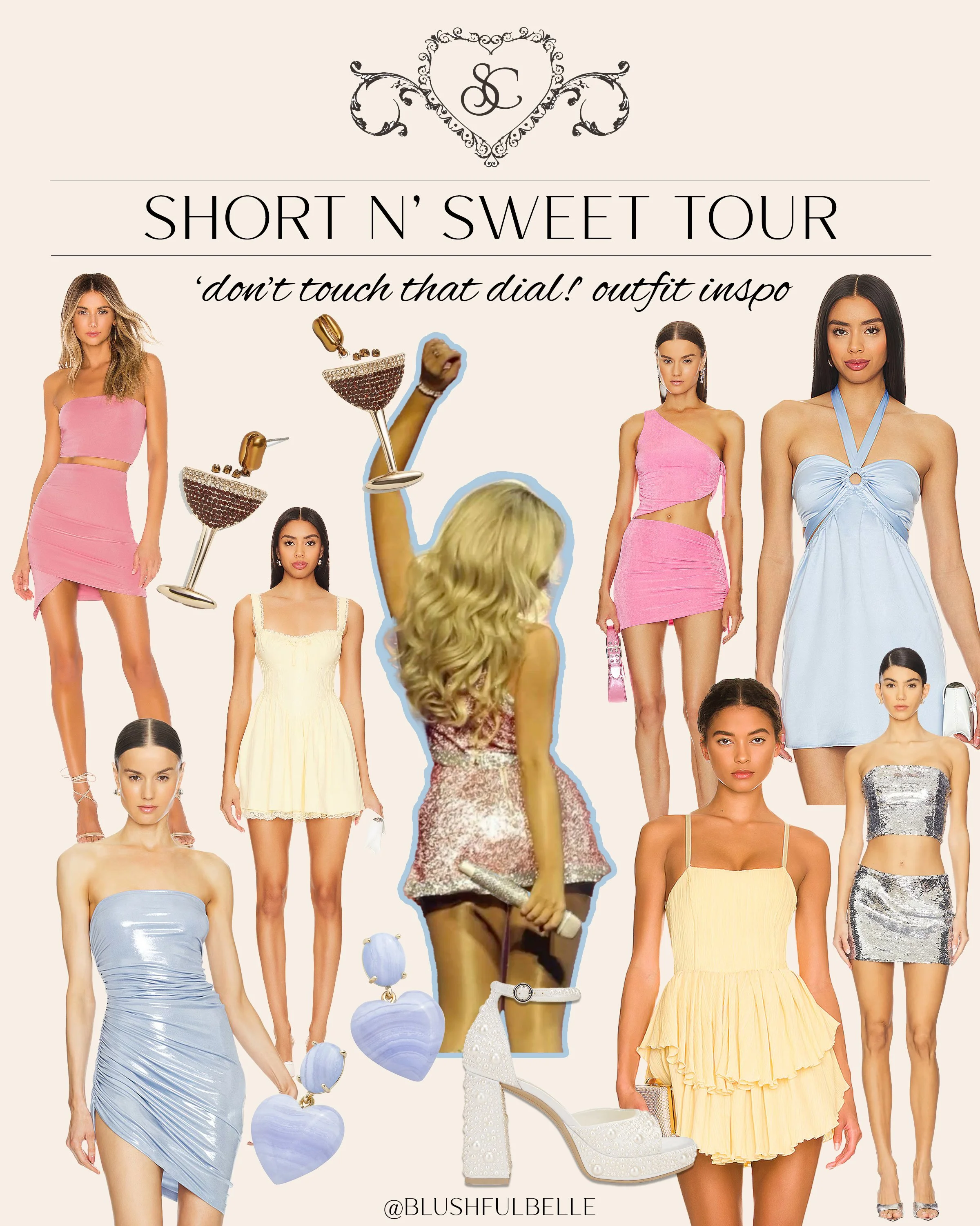 Sabrina Carpenter Short N' Sweet Tour Outfit Ideas — Blushful Belle
