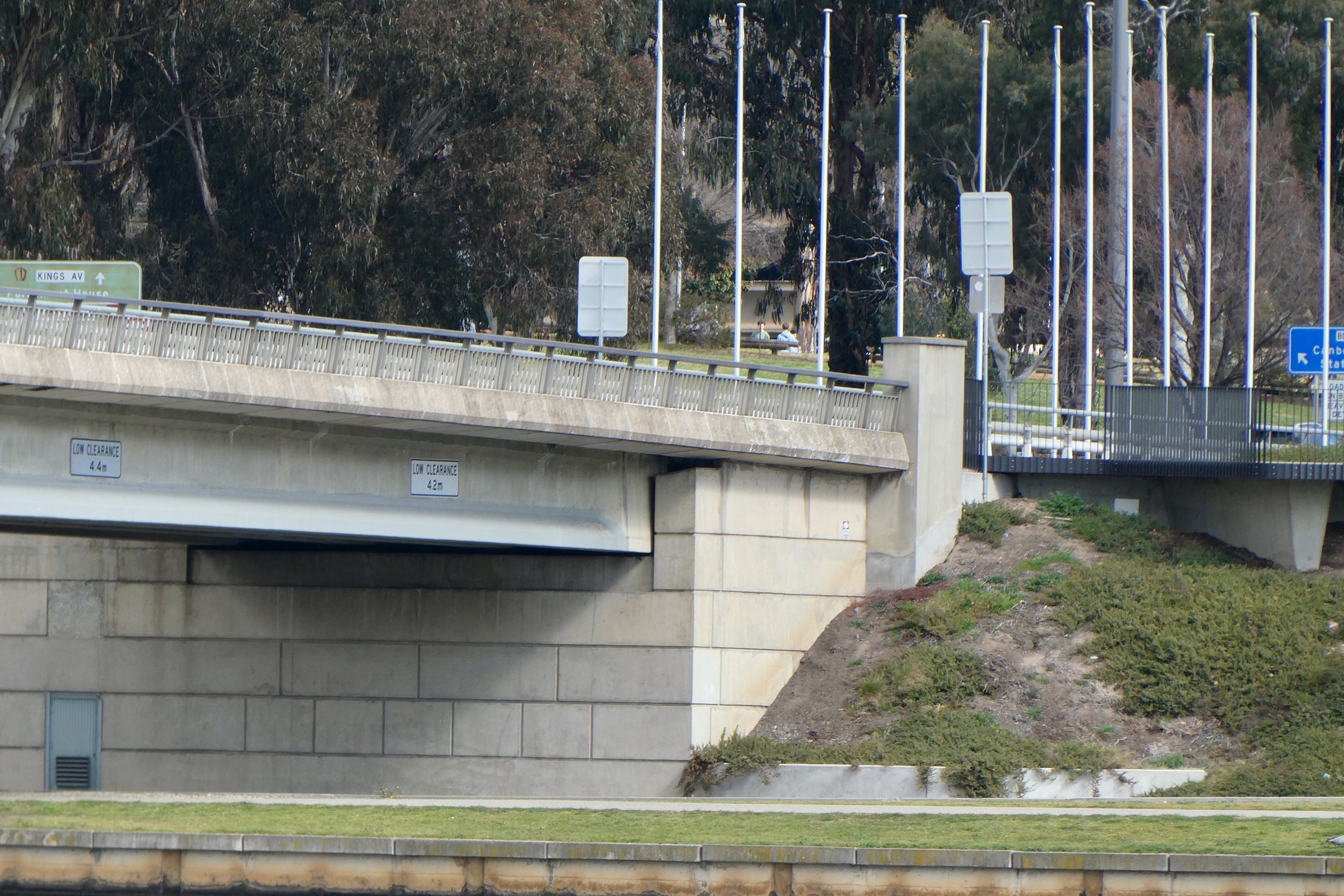 Canberra 2023-08 -2- Queen Elizabeth II Island — Girt By