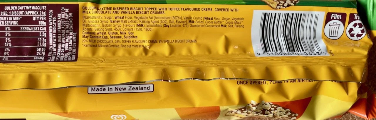 Golden Gaytime Biscuits — Girt By