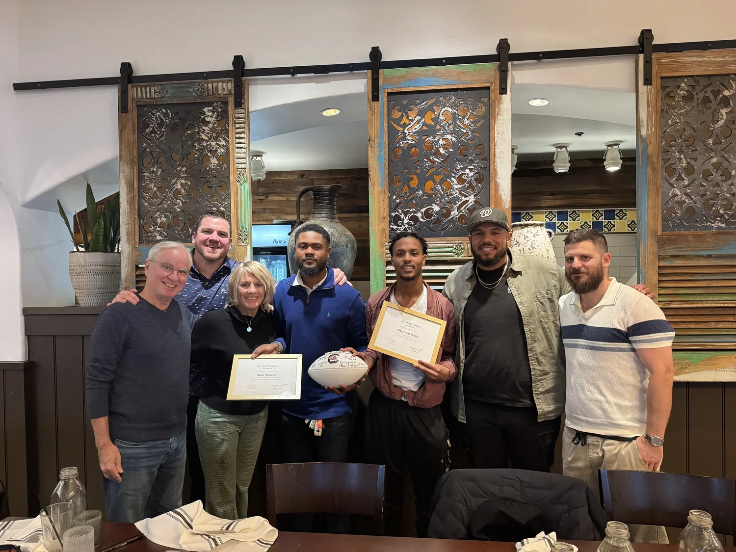 The RJ Hartman Leadership Award — Flag Star Football