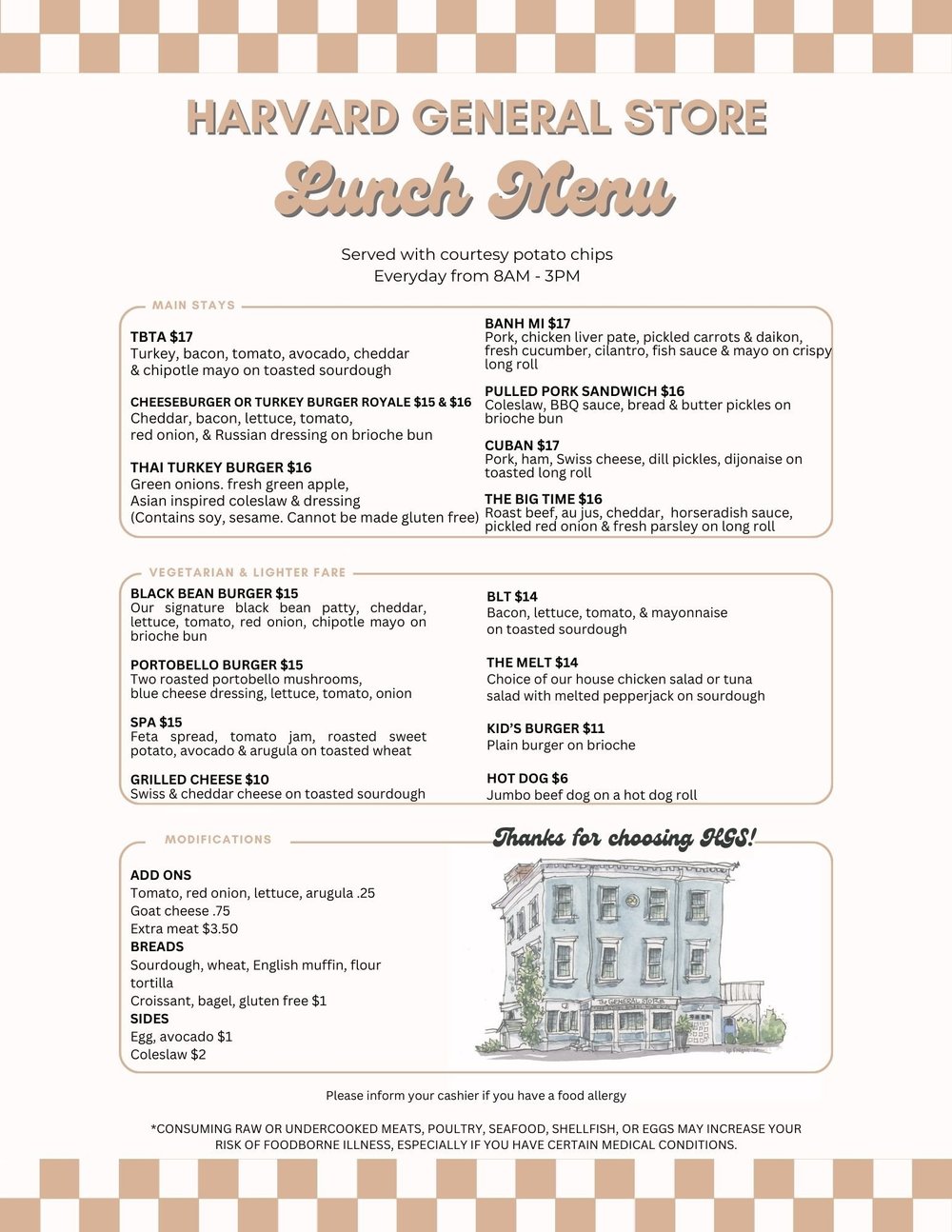 Harvard general store kitchen — Harvard General Store