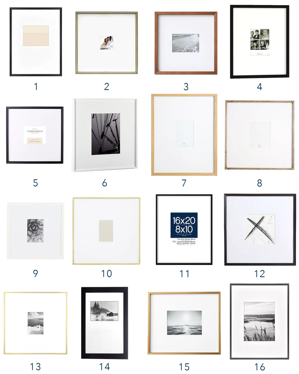 Make a Big Impact with Small-Scale Art: Gallery Frames with Oversized Mats