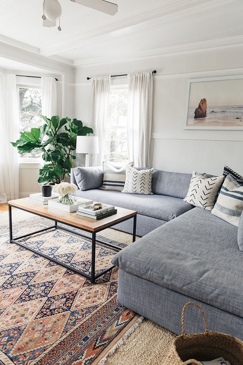 Design In A Box: Laid Back California Cool Living Room