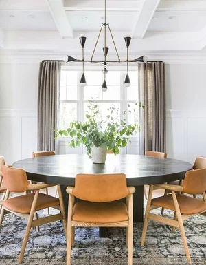 Rules of Thumb for Rugs Under Round Dining Tables (+ Inspiration!)