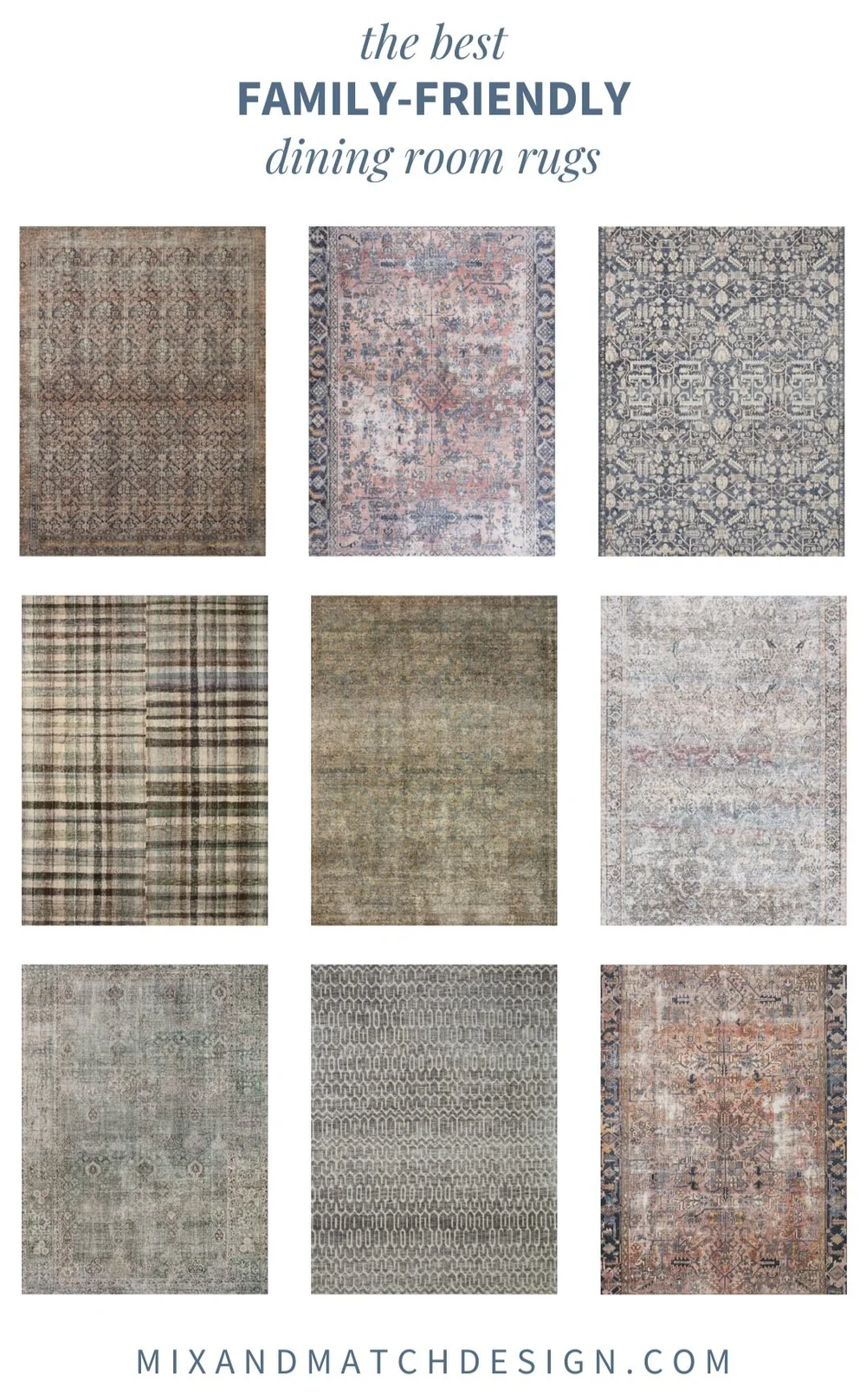 How to Choose a Family-Friendly Dining Room Rug