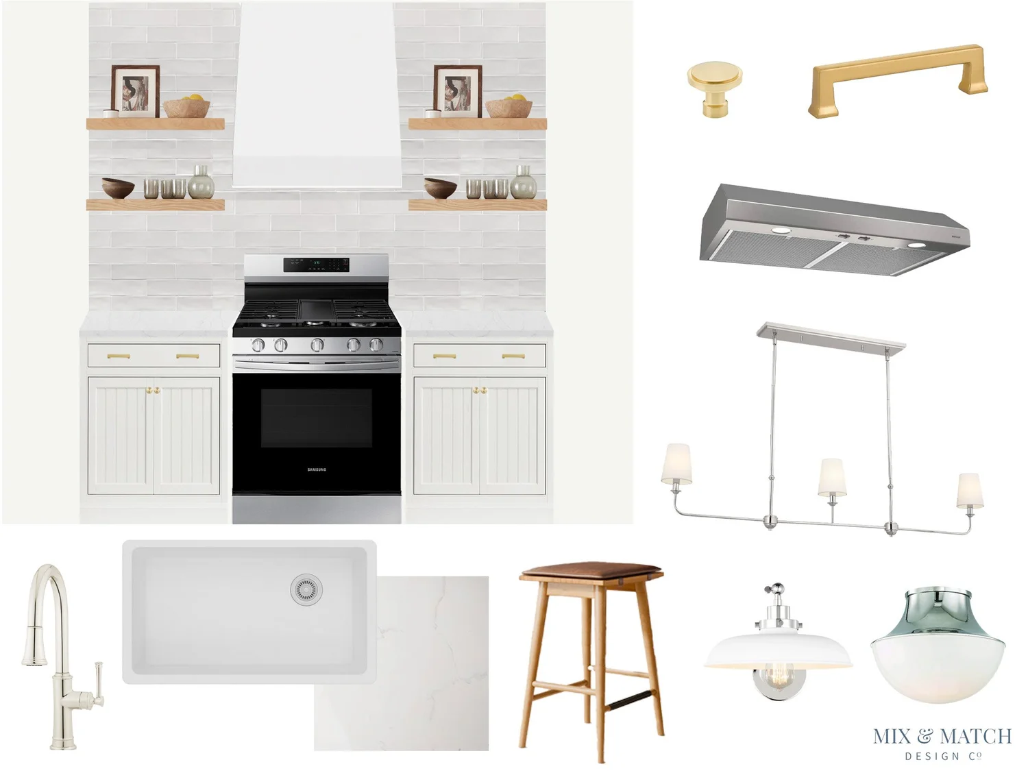Kensington Transitional Kitchen Refresh {E-Design Project Reveal}