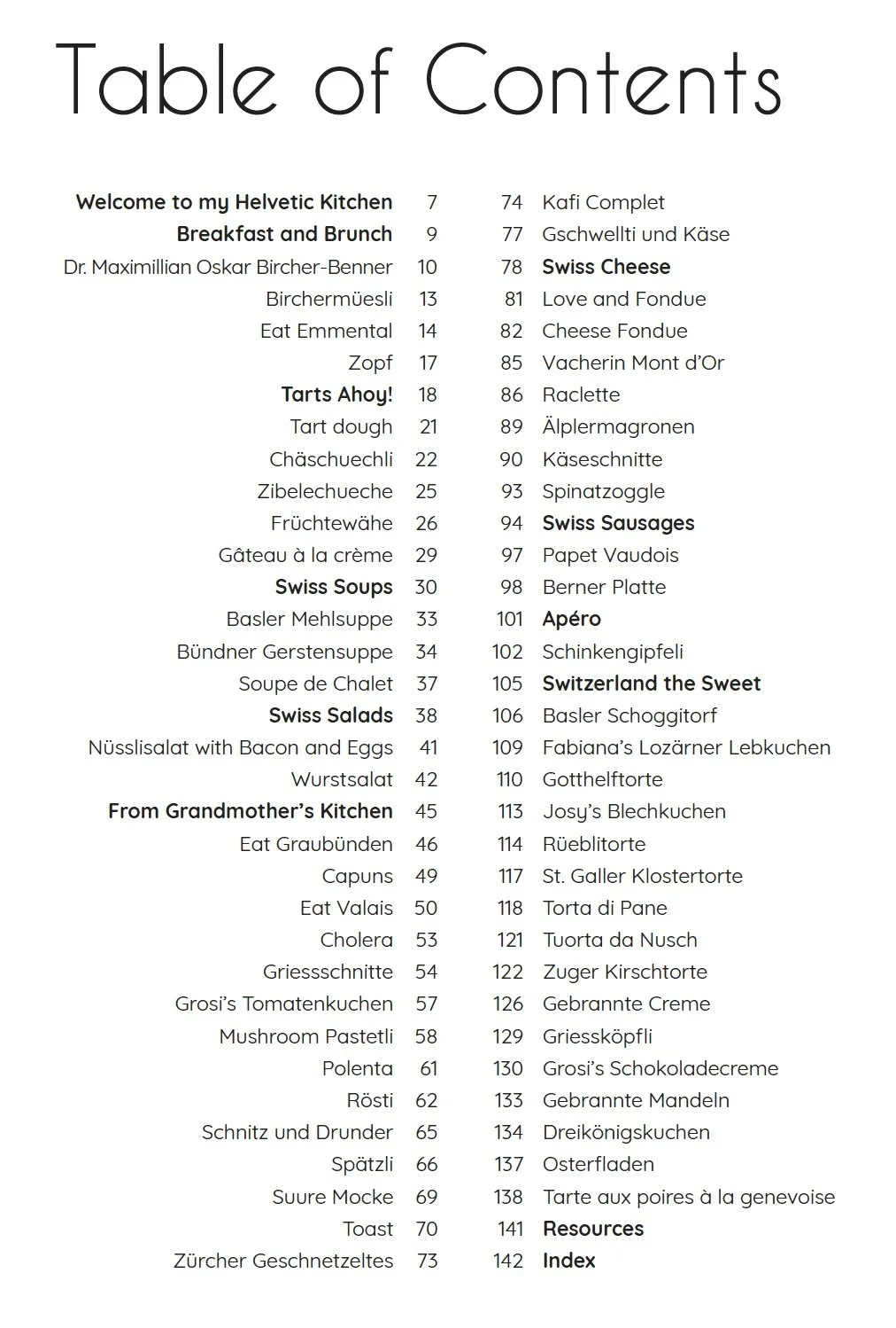 Helvetic Kitchen, the cookbook