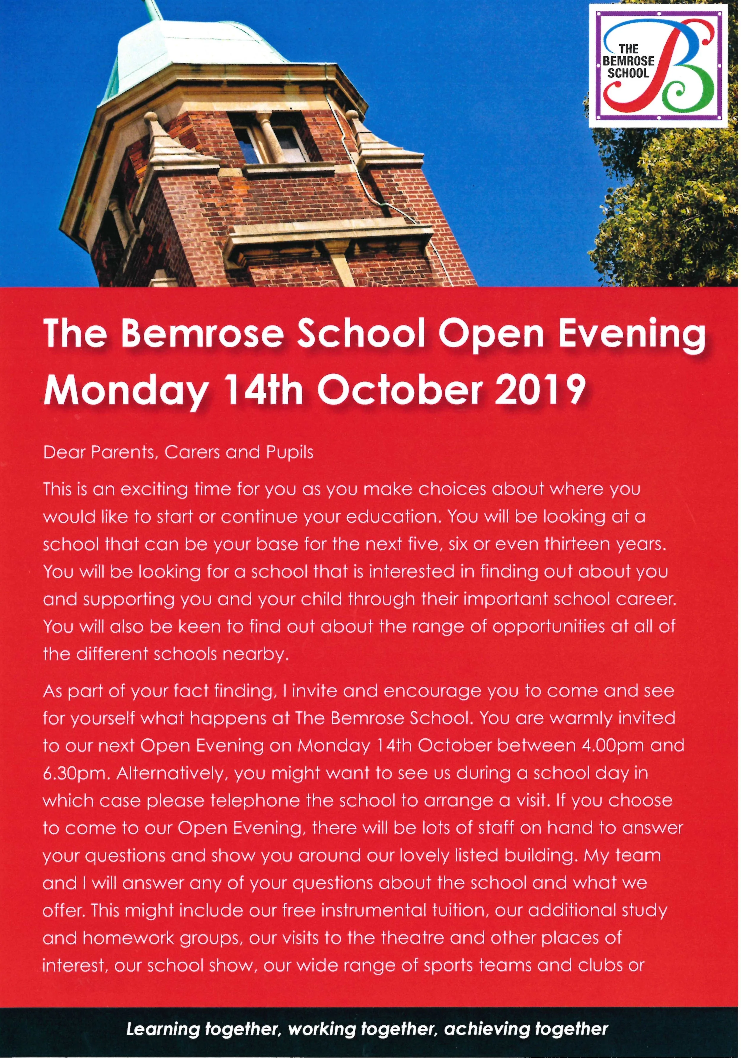 Bemrose OPEN DAY — Dale Community Primary School