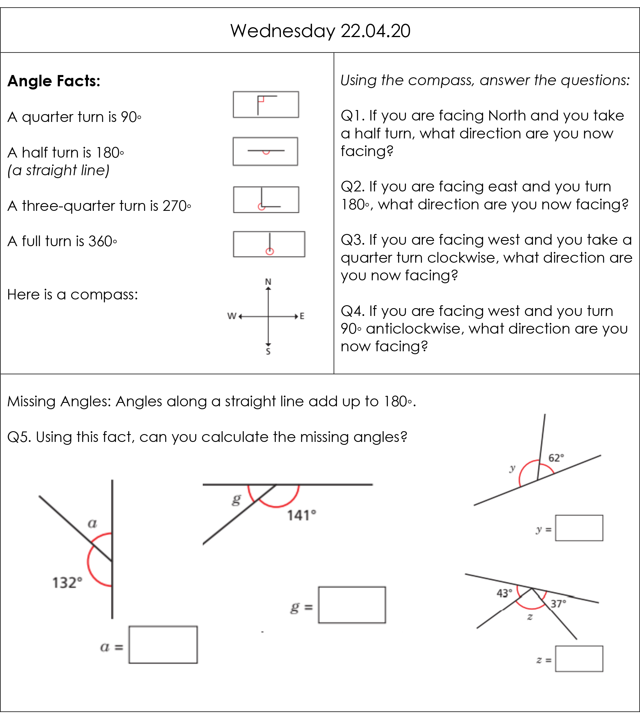 Year 6 Home Learning Week 5 — Dale Community Primary School