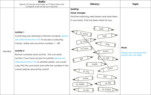 Year 4 Home Learning Week 14 — Dale Community Primary School