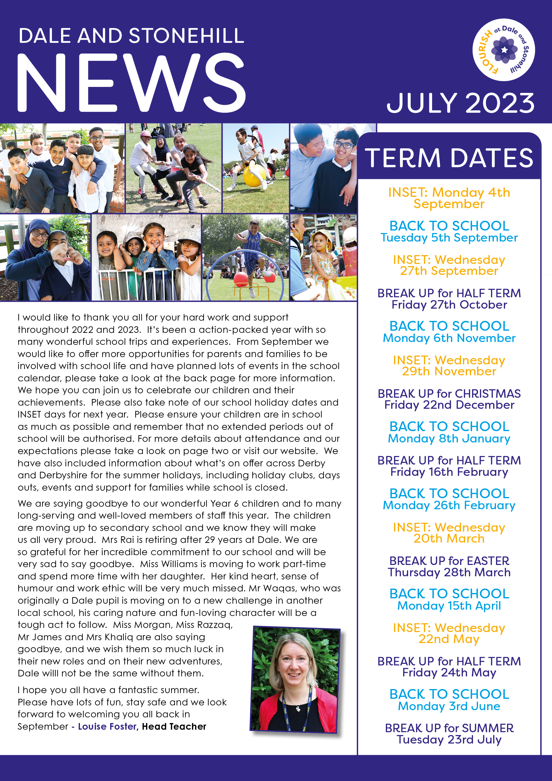 July Newsletter — Dale Community Primary School