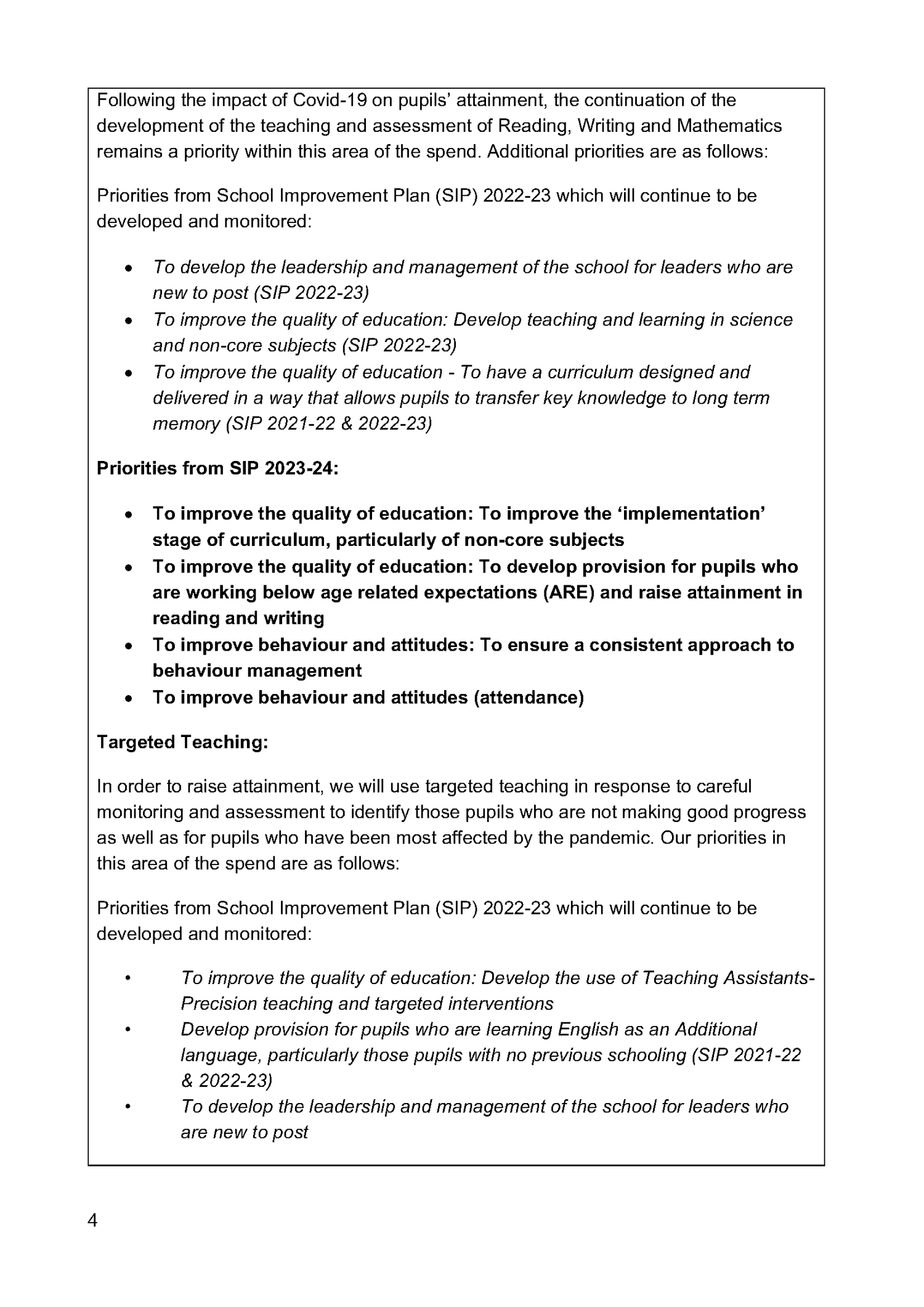 Pupil Premium — Dale Community Primary School
