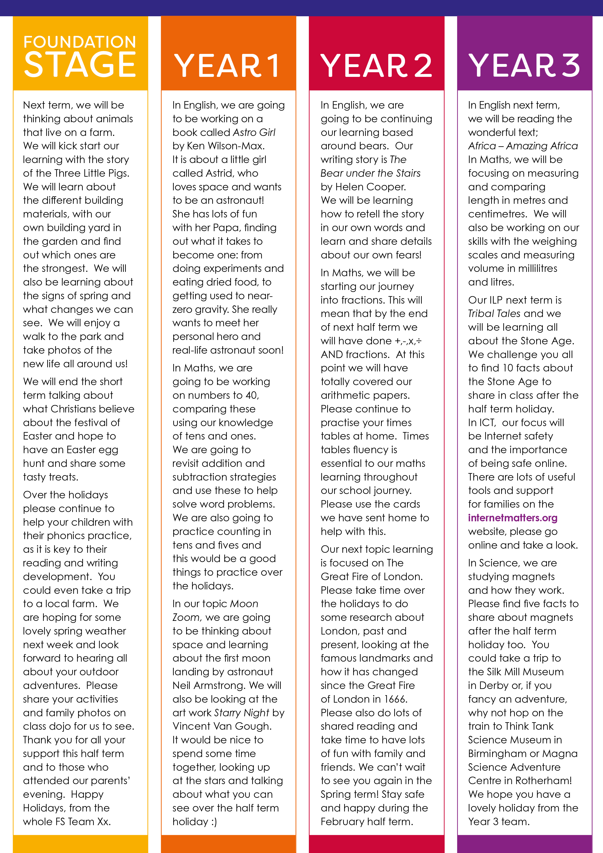 February Newsletter — Dale Community Primary School
