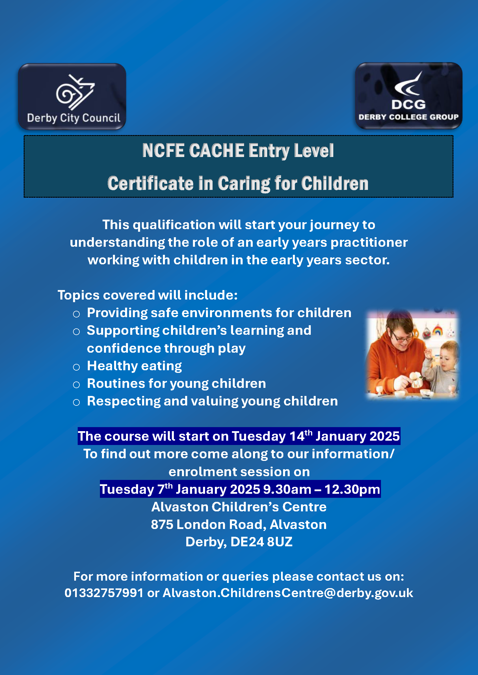 Certificate in Caring for Children — Dale Community Primary School
