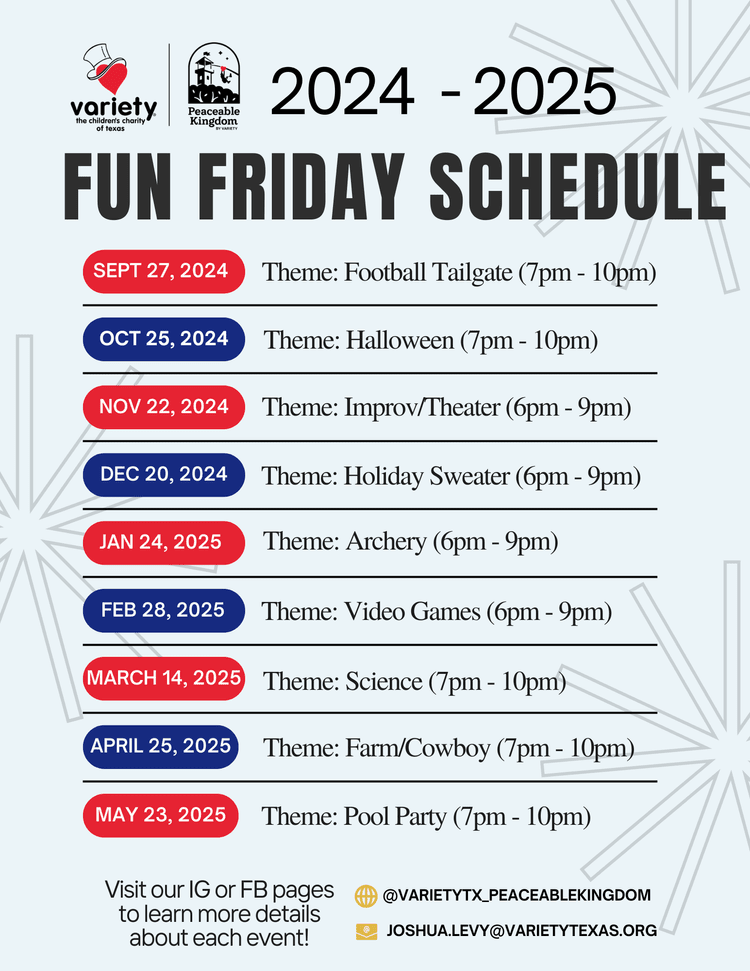 Fun Fridays — Variety of Texas