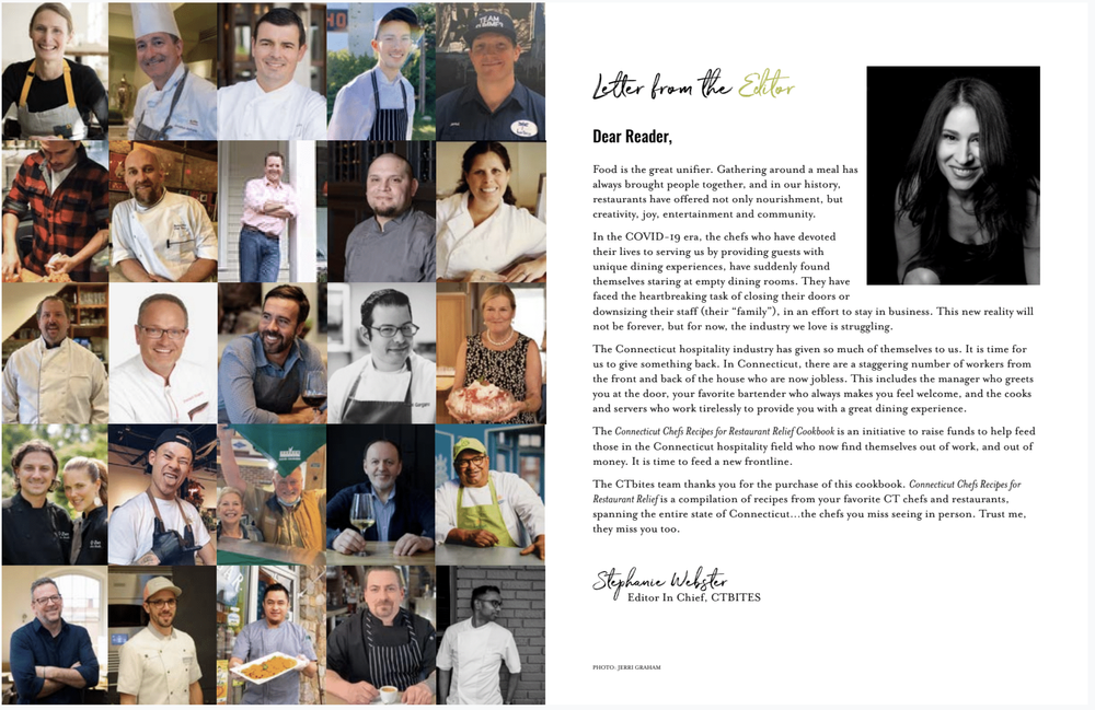 Connecticut Chefs Recipes for Restaurant Relief E-Cookbook NOW ON SALE ...