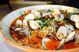 Stewed Clams with Fregola Recipe from Chef Emily Mingrone of Tavern on ...