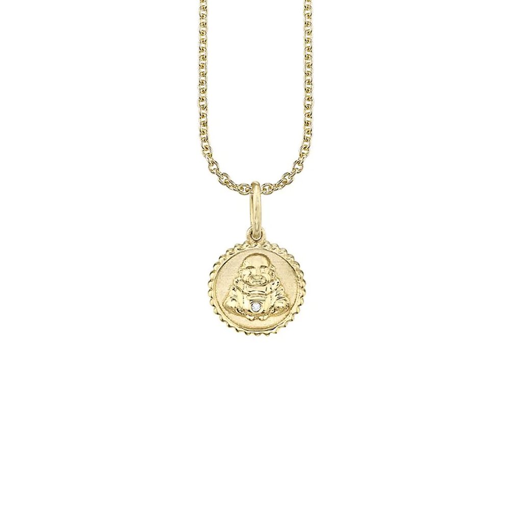 Gold Coin Necklace Pendant