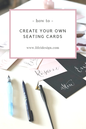 How to make seating cards — Nicki Traikos | life i design