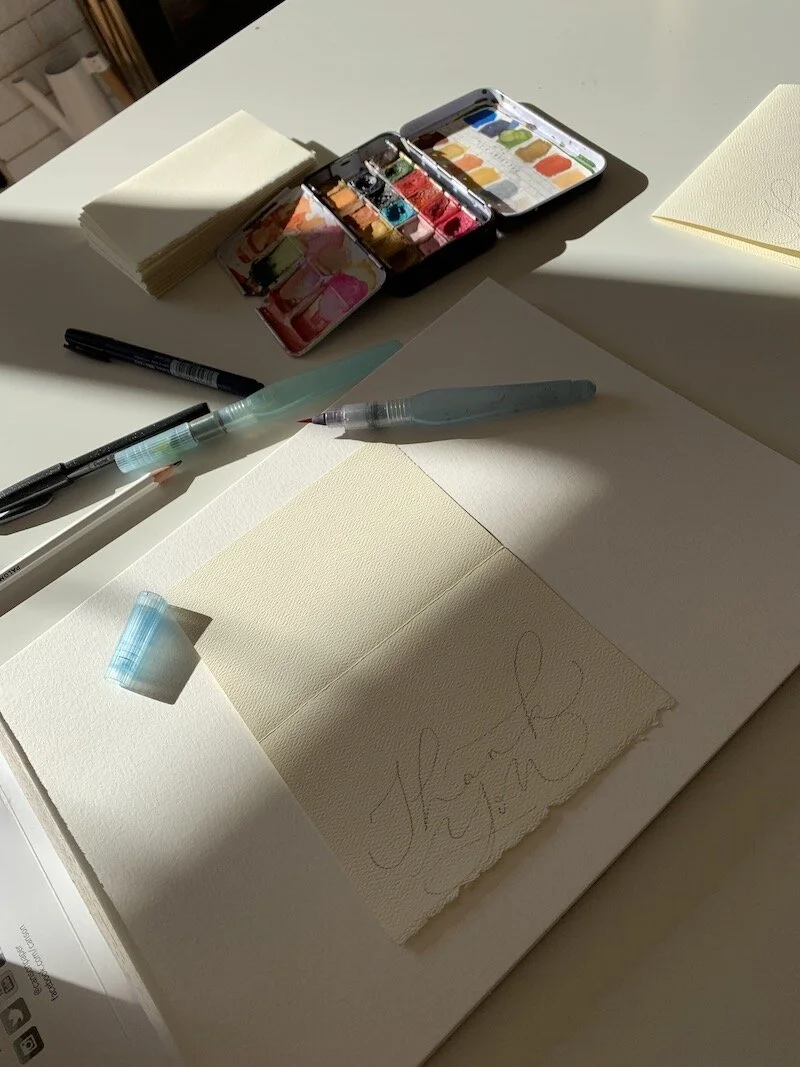 How to Easily Hand Letter and Paint Greeting Cards — Nicki Traikos ...