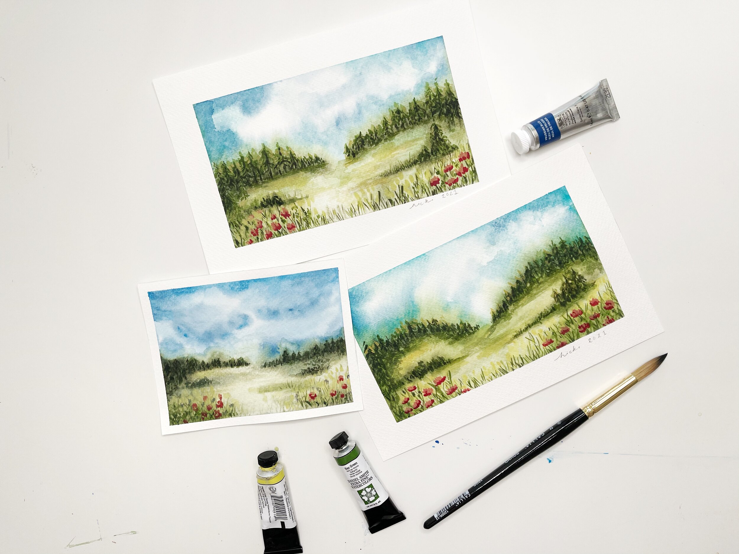 Watercolor Landscapes is HERE! — Nicki Traikos | life i design