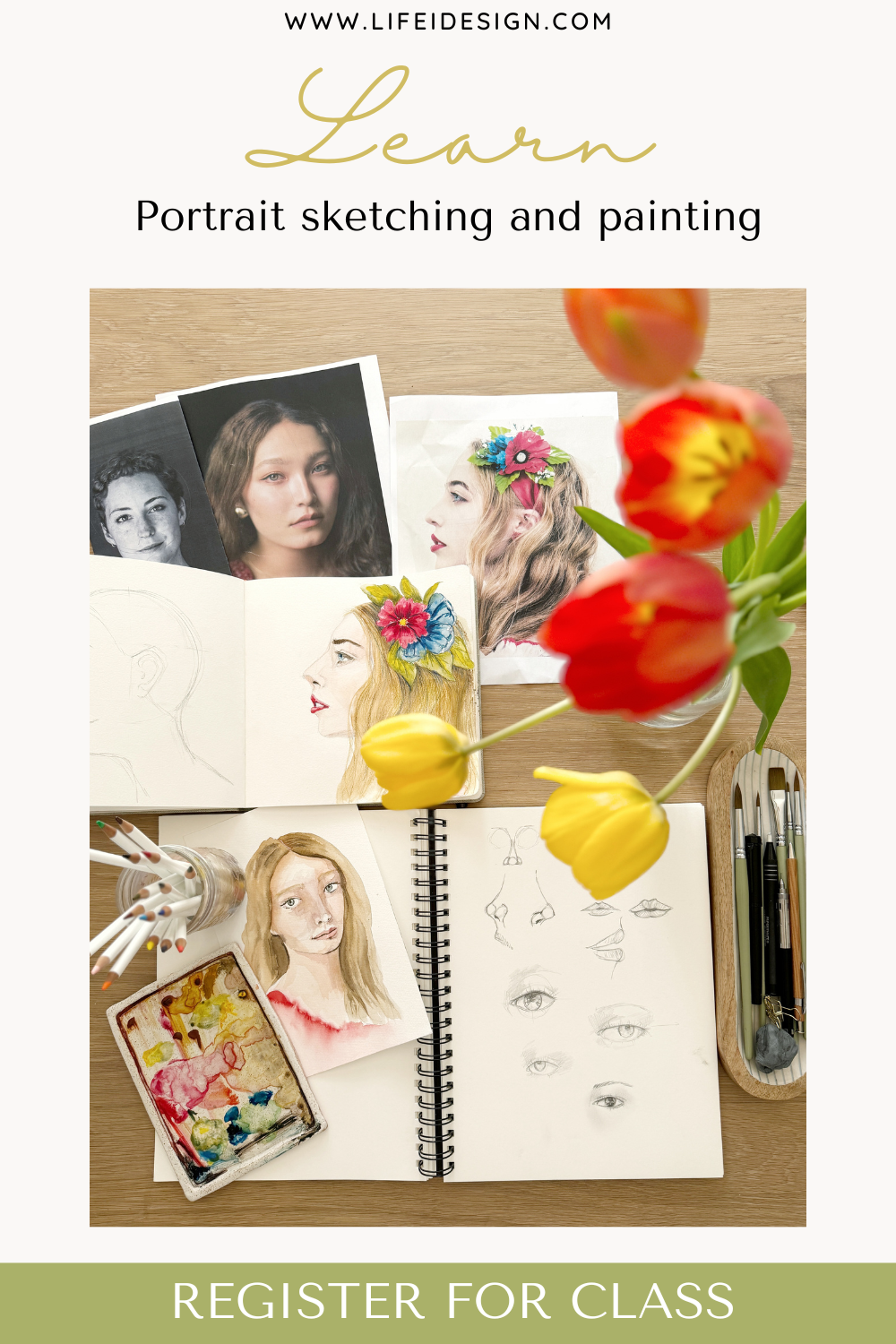 How to Paint Portraits in Watercolor: Sketching, Abstracts & More ...