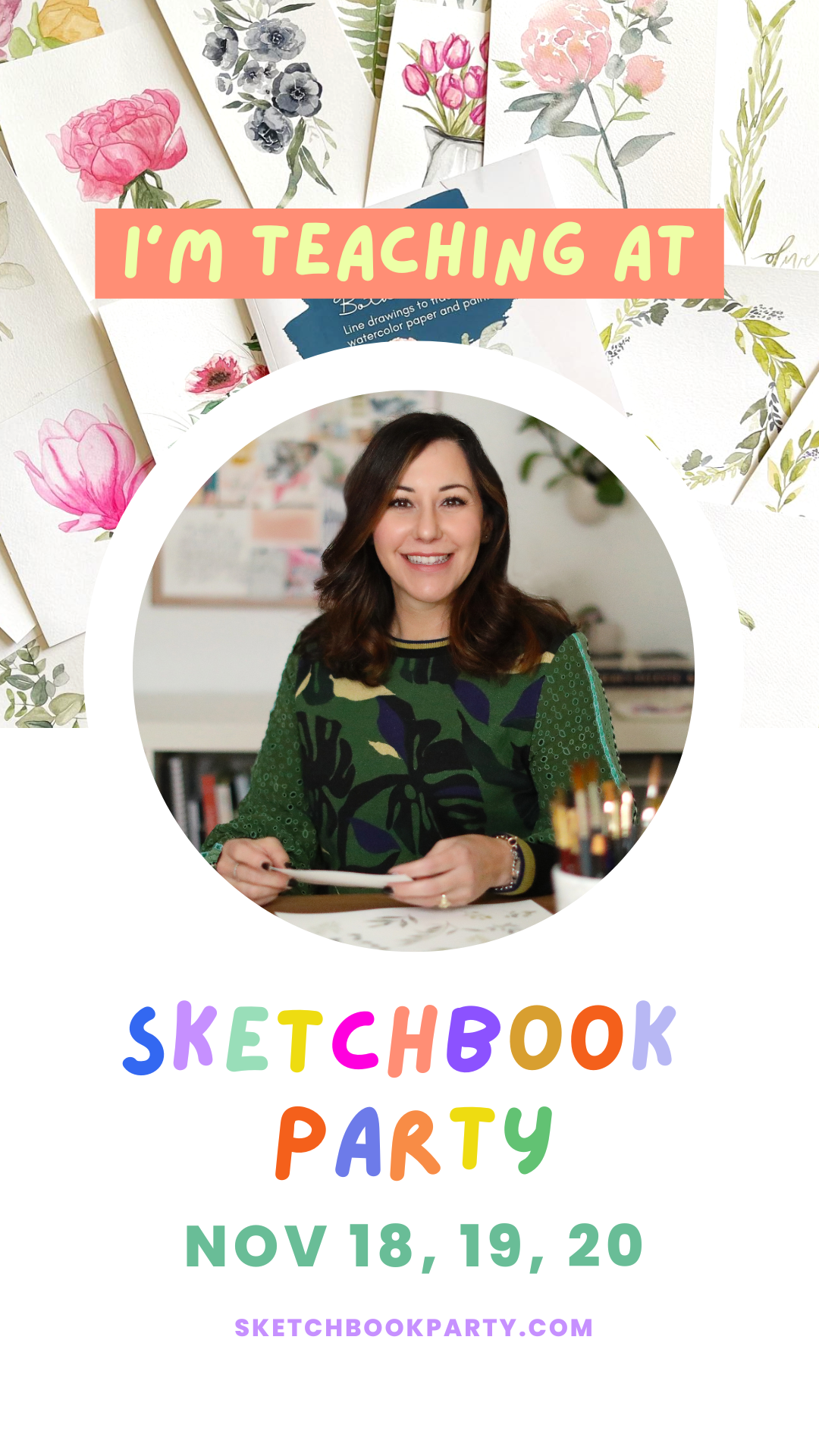 Paint With Me at Sketchbook Party Hosted by The Pigeon Letters — Nicki ...
