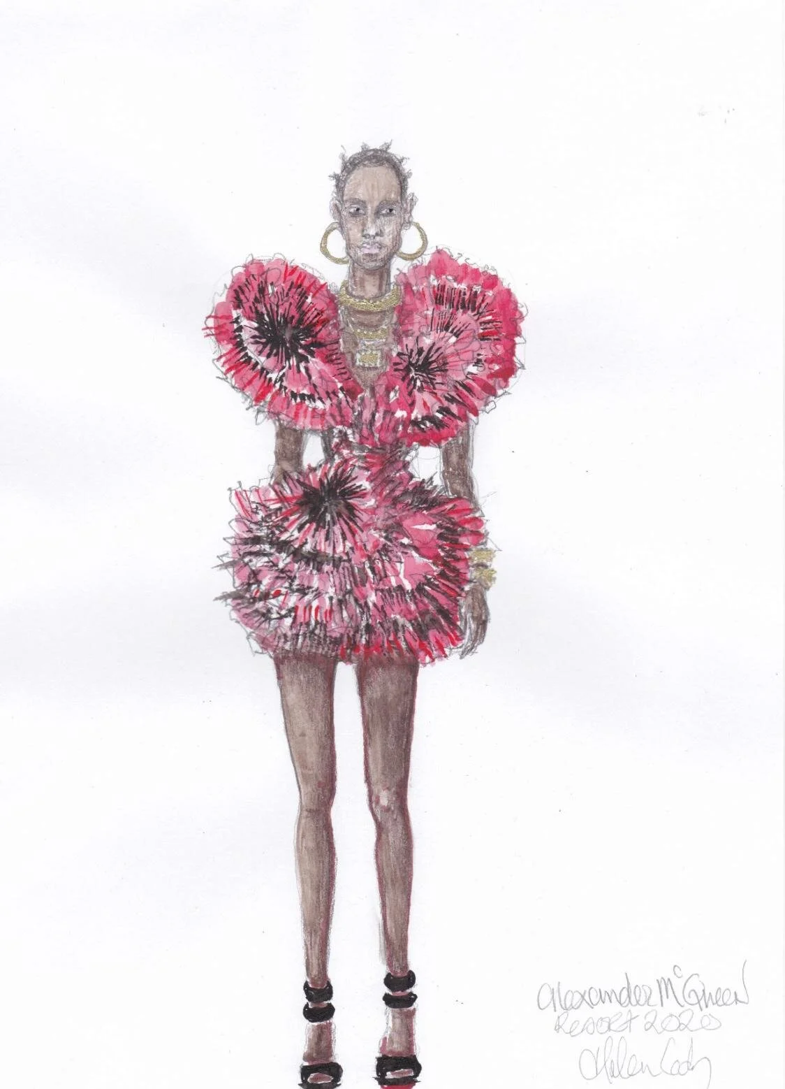 Alexander Mcqueen Fashion Sketches