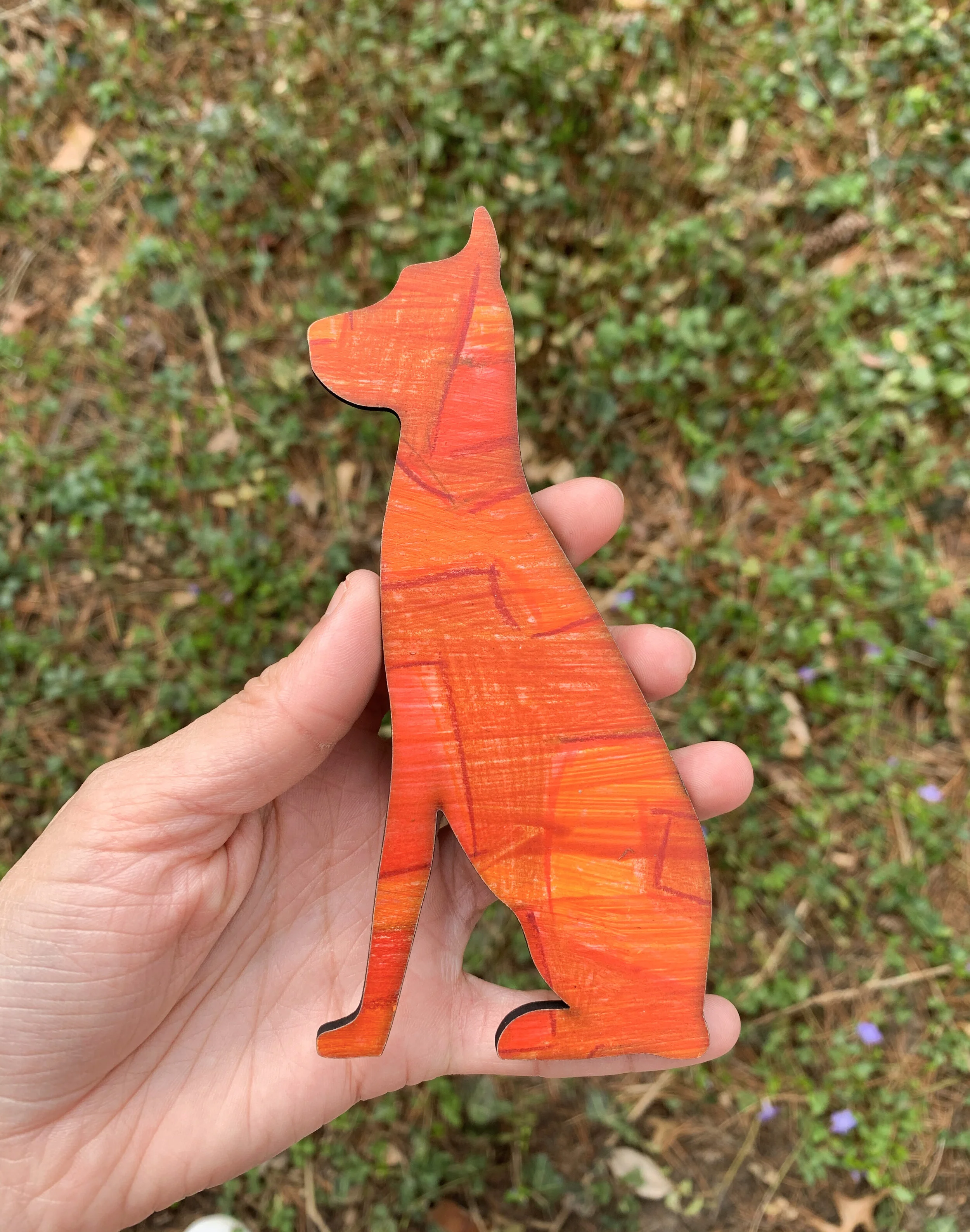 Red Big Dog Magnet Jason Pollen