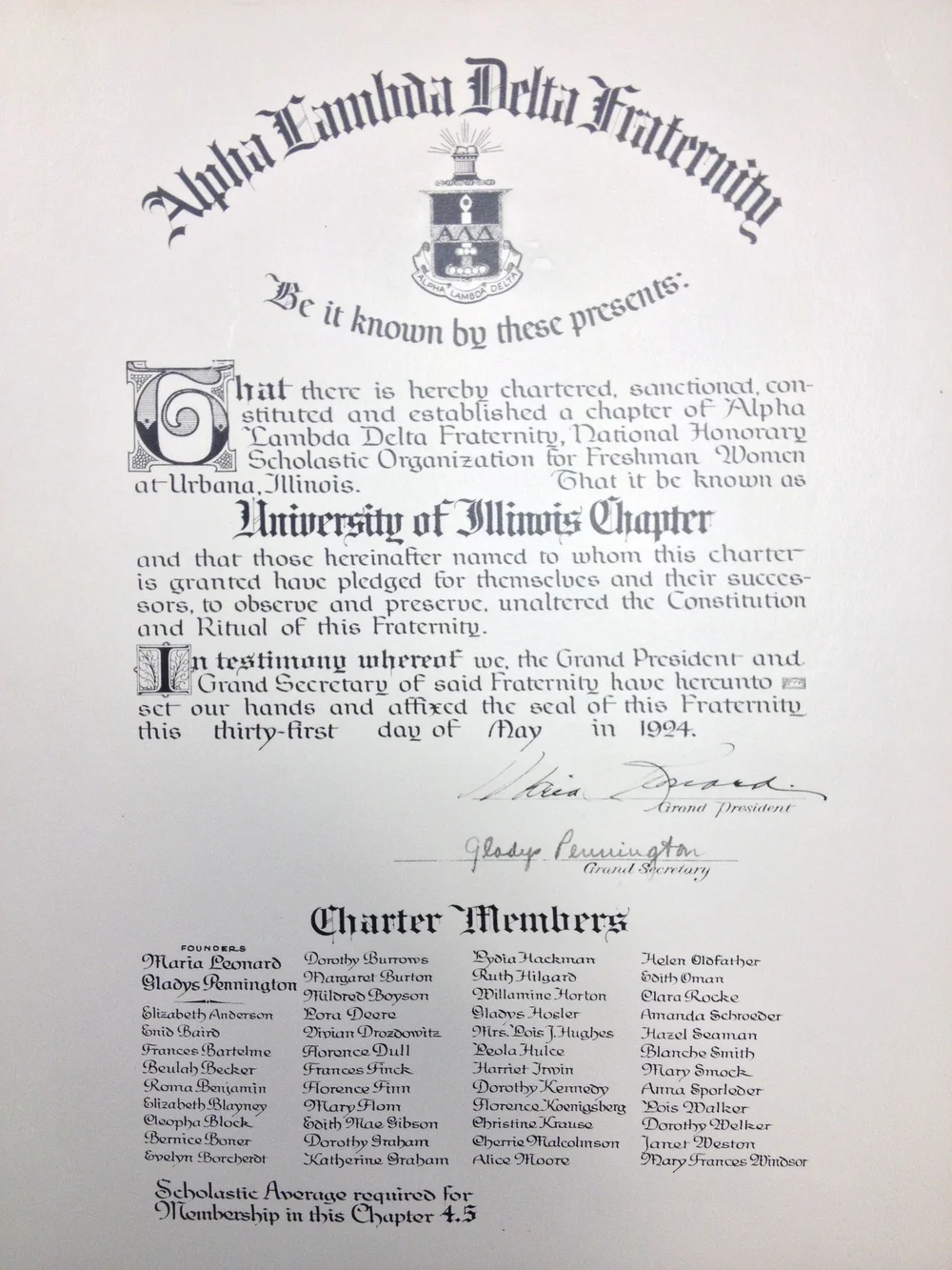 Our History — Alpha Lambda Delta