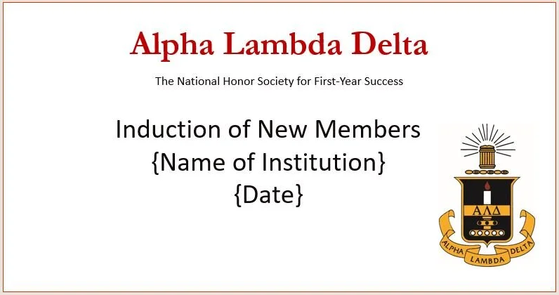 Alpha Lambda Delta's Online Induction Ceremony Guide — Alpha Lambda Delta