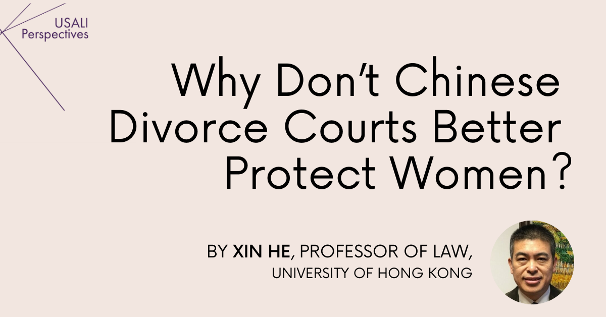Event Recording: Divorce in China — U.S.-Asia Law Institute