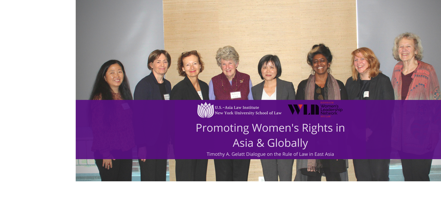 Women's Rights in East Asia — U.S.-Asia Law Institute