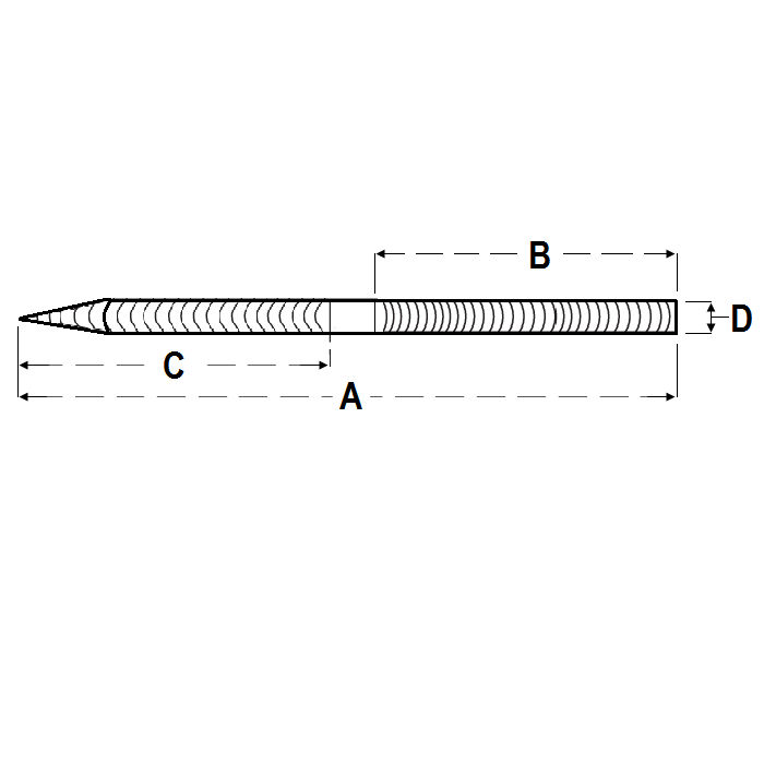 Threaded Lag — Cable Rail Specialist